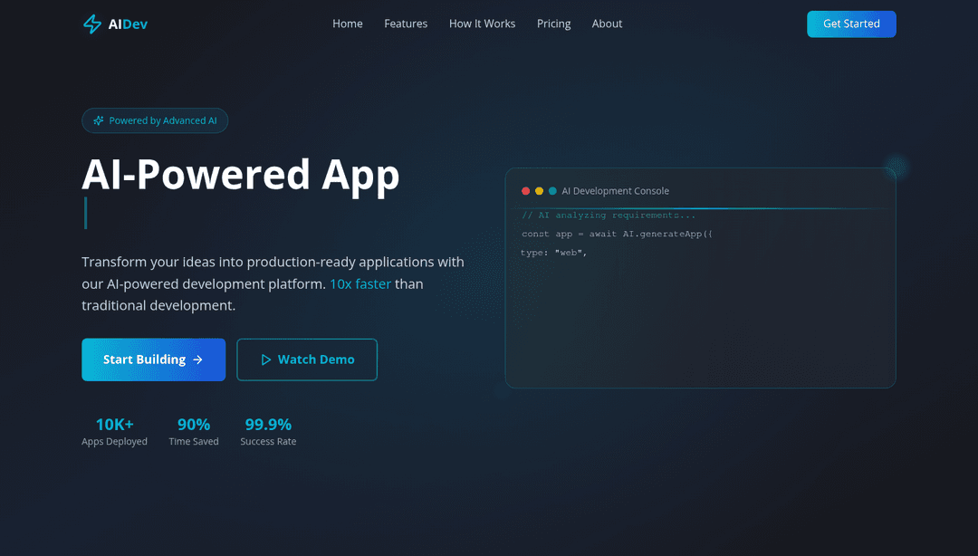 Meku – AI Web App and Site Builder | Create and Deploy with AI